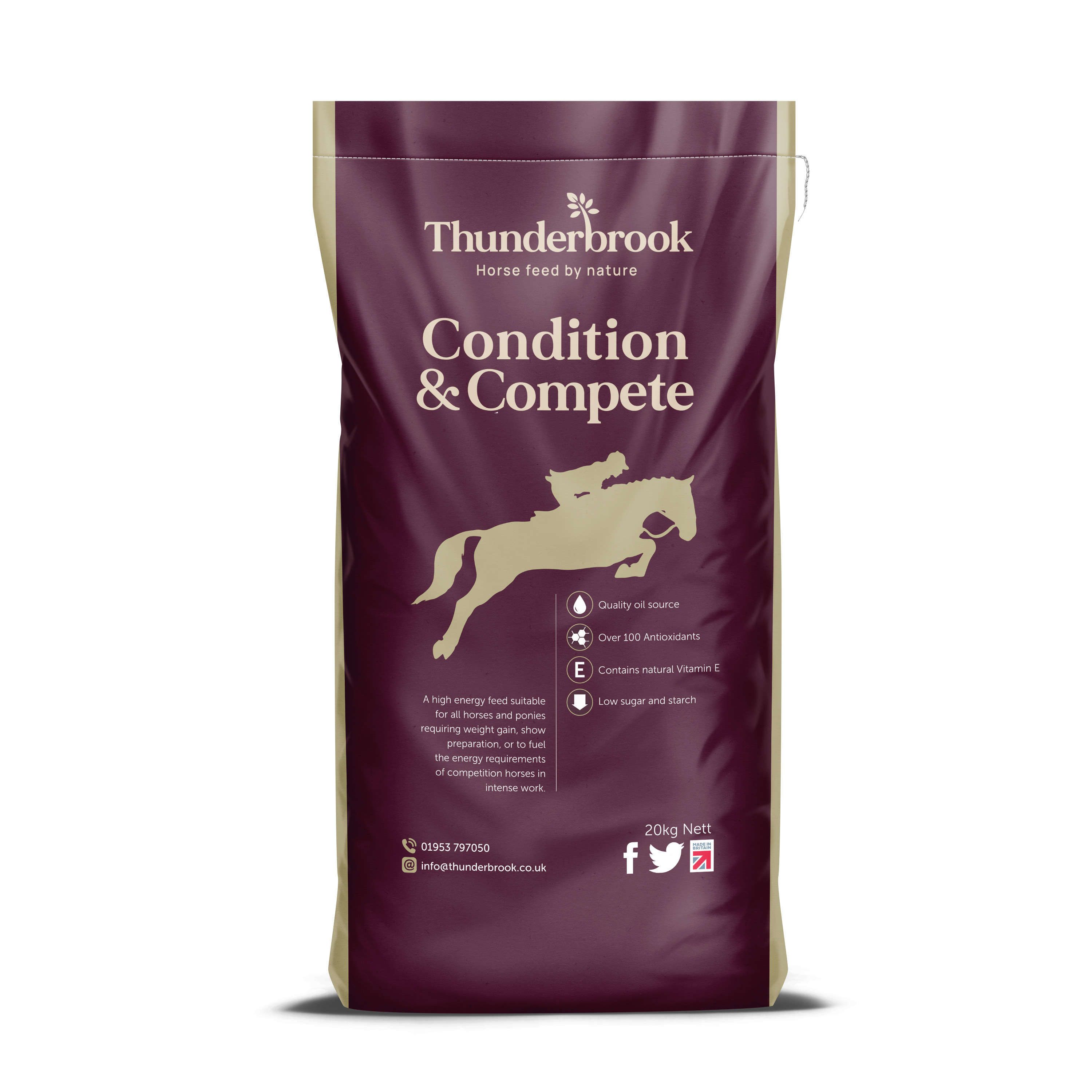 Thunderbrook Organic Meadow Nuts 20kg - Low Sugar & Starch